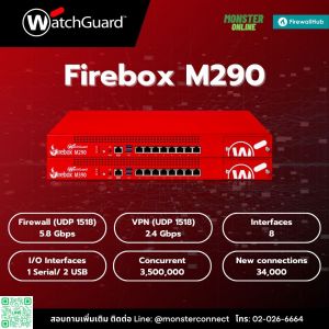 [WGM27031] WatchGuard M270 ราคาพิเศษ [ผู้เชี่ยวชาญโดยตรง] FirewallHub